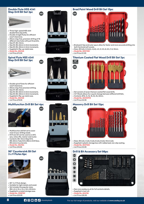 SEALEY B2C - Consumables & Power Tool Accessories Catalogue 2026 - Page 6-7