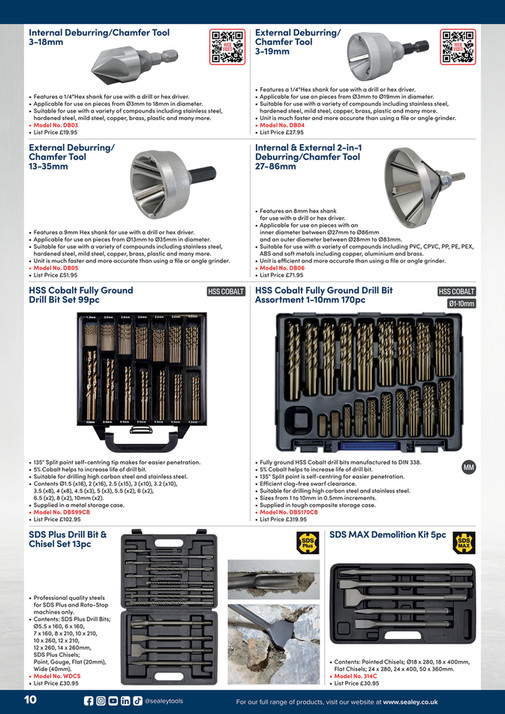 SEALEY B2C - Consumables & Power Tool Accessories Catalogue 2026 - Page 8-9